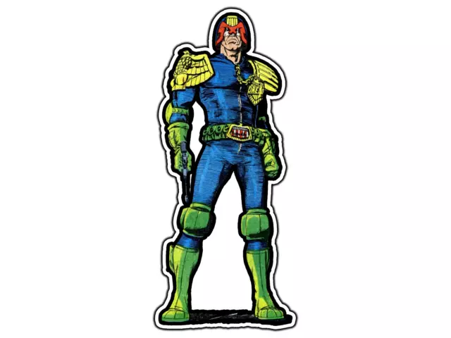 Kira Sticker With Judge Dredd Cartoon Style Decorative Laptop, Phone ...