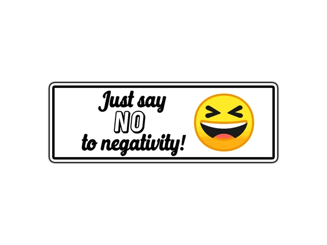 Kira Sticker With Just Say No To Negativity Car Decorative Laptop ...