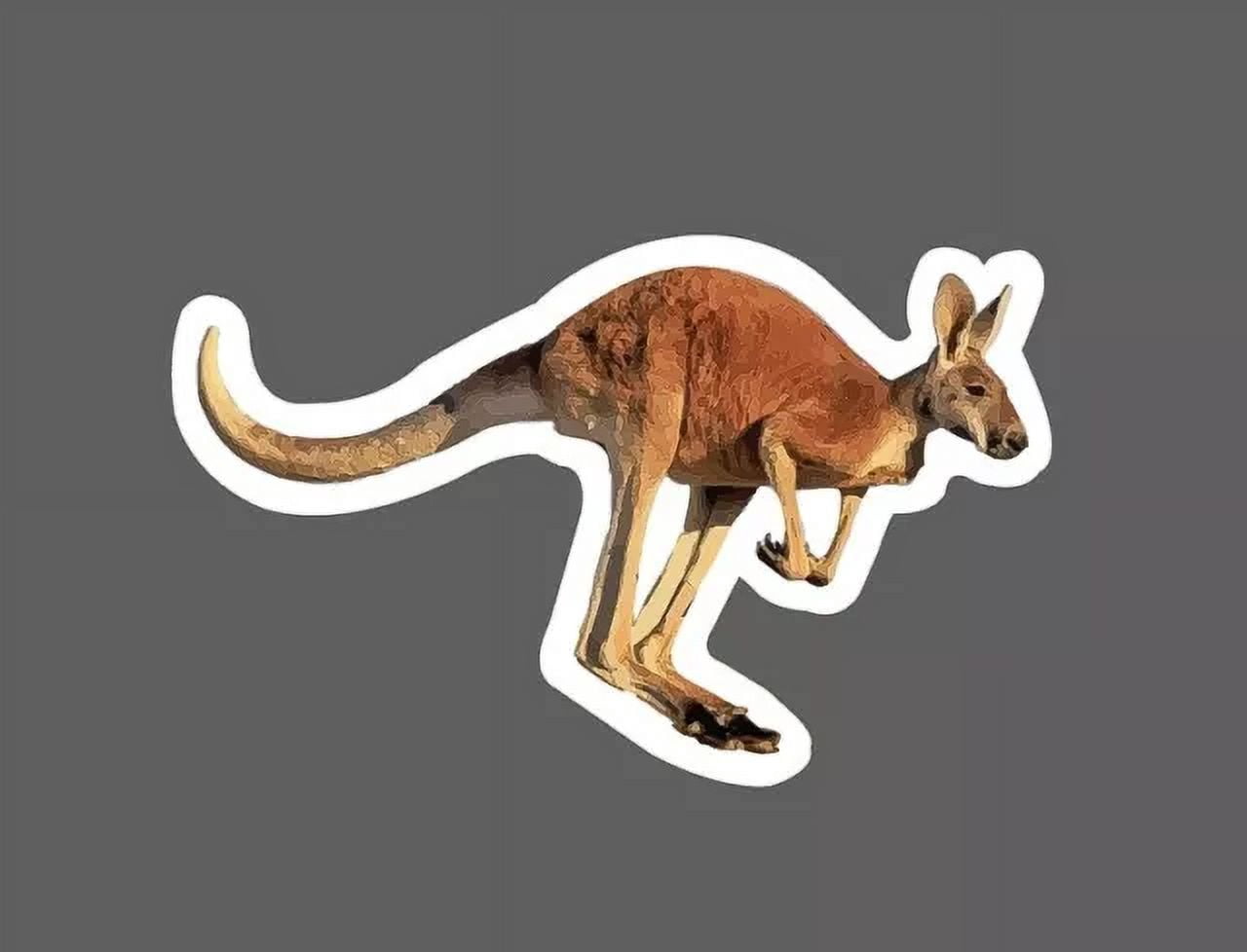 Kira Sticker With Kangaroo Jumping Decorative Laptop, Phone Stickers ...
