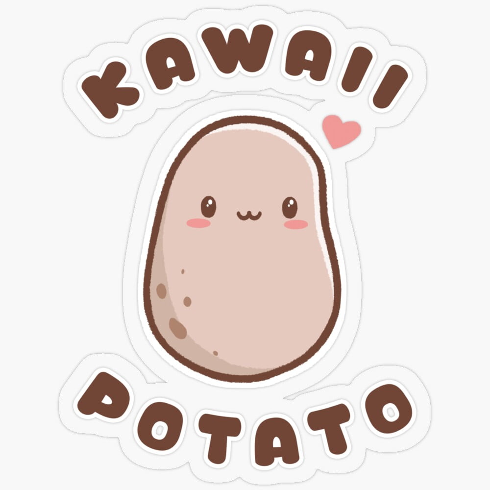 Kira Sticker With Kawaii Potato Decorative Laptop, Phone Stickers ...
