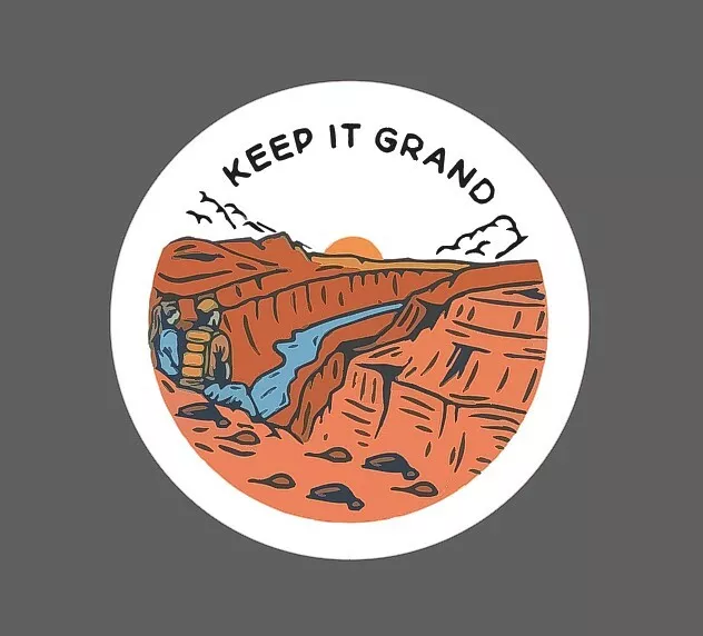 Kira Sticker With Keep It Grand Canyon Waterproof Decorative Laptop ...