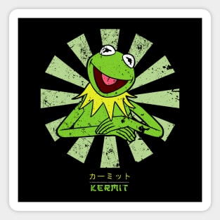 Kira Sticker With Kermit The Frog Retro Japanese Decorative Laptop ...