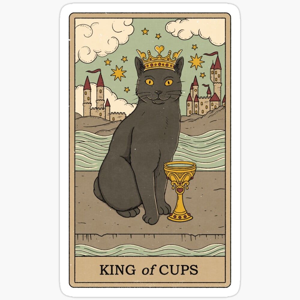 Kira Sticker With King Of Cups Glossy Decorative Laptop, Phone Stickers ...