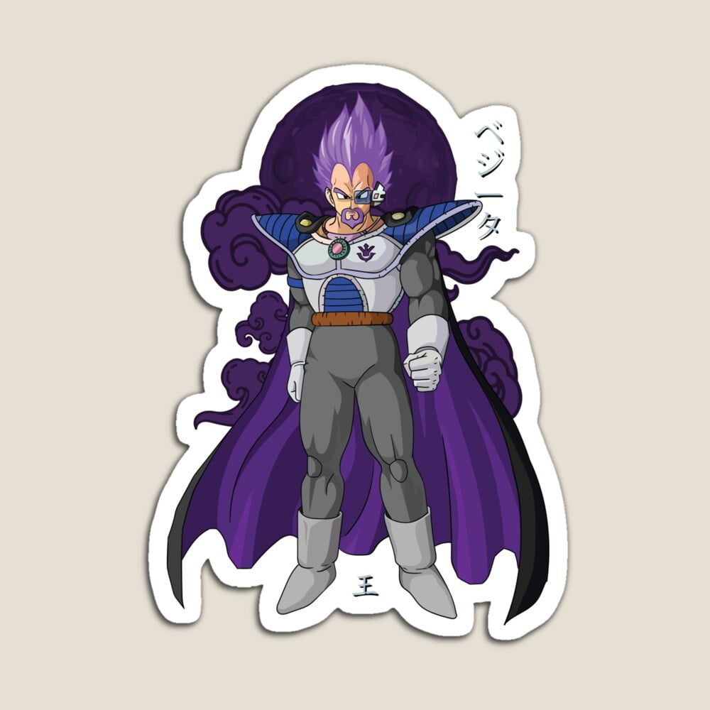Kira Sticker With King Vegeta Ultra Ego Decorative Laptop, Phone ...