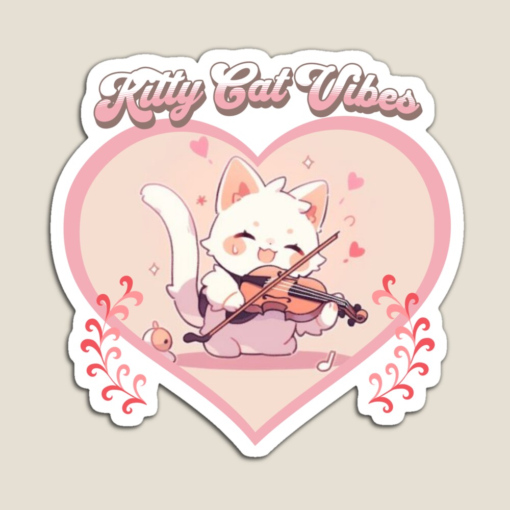 Kira Sticker With Kitty Cat Vibes Decorative Laptop, Phone Stickers ...