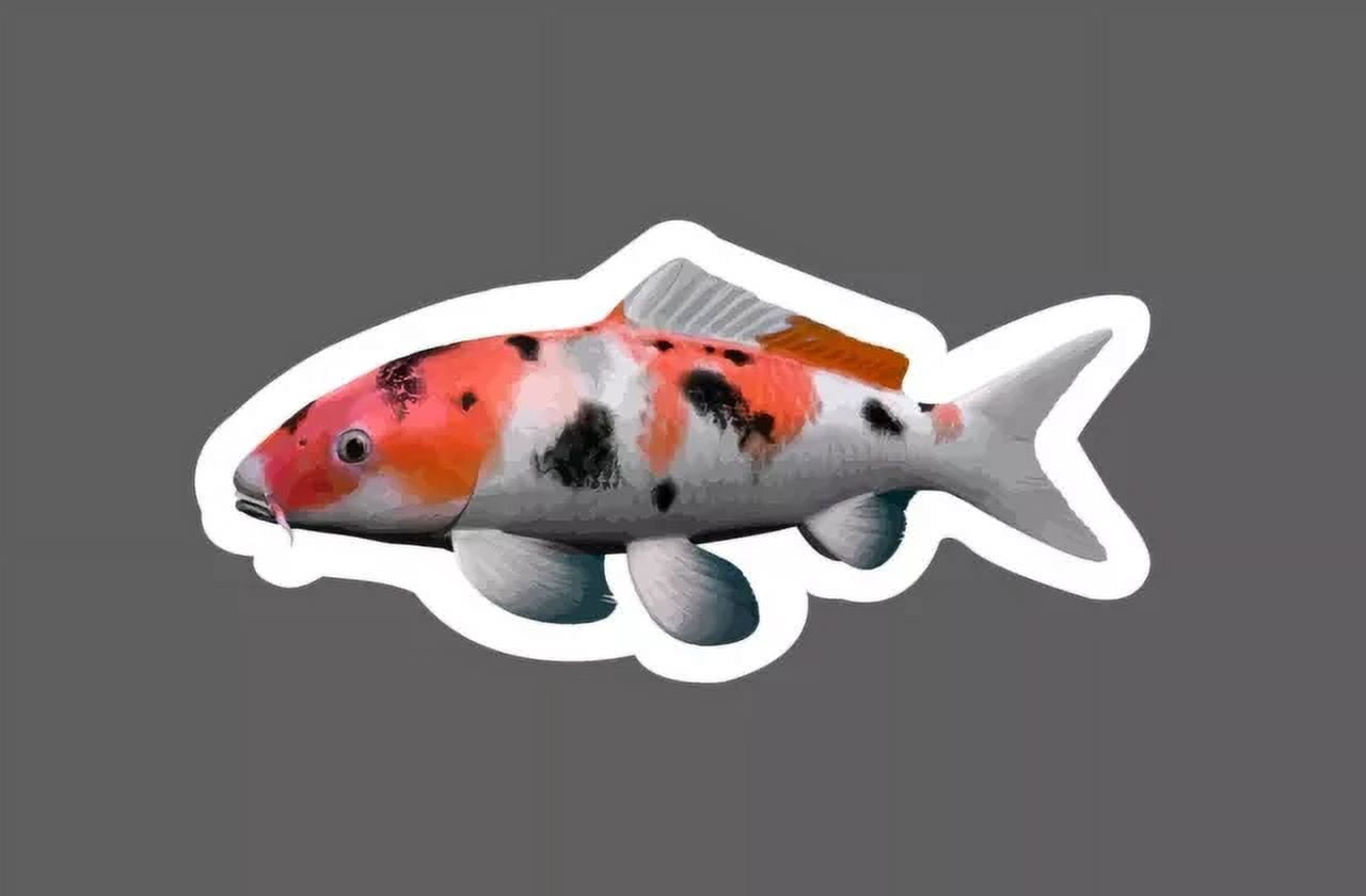Kira Sticker With Koi Fish Realistic Fish Waterproof Decorative Laptop ...