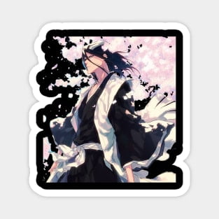 Kira Sticker With Kuchiki Byakuya From Bleach Decorative Laptop, Phone ...