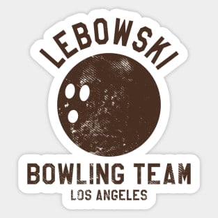 Kira Sticker With Lebowski Bowling Team Los Angeles Decorative Laptop ...