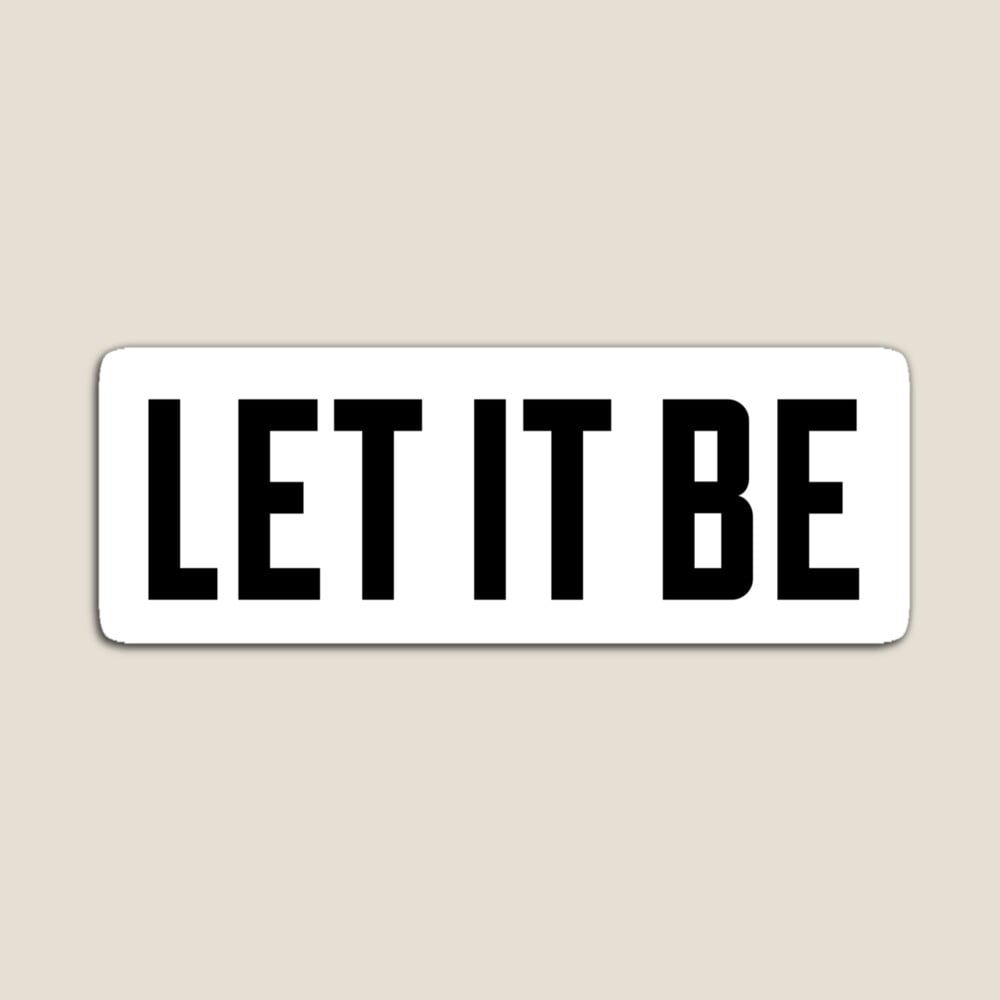 Kira Sticker With Let It Be Decorative Laptop, Phone Stickers ...