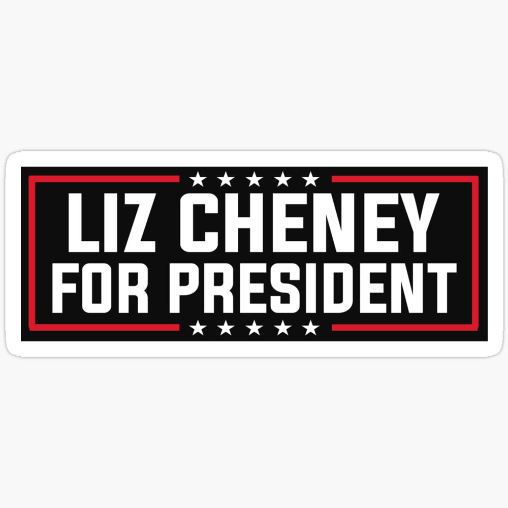 Kira Sticker With Liz Cheney For President Bumper Decorative Laptop ...