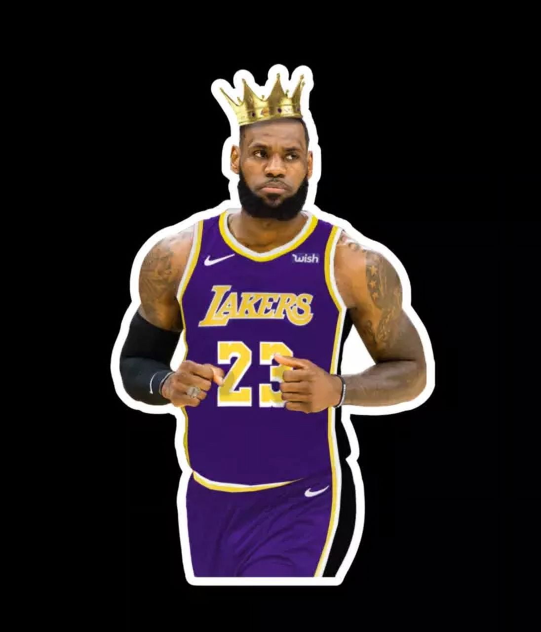 Kira Sticker With Los Angeles Lakers Lebron James Decorative Laptop ...