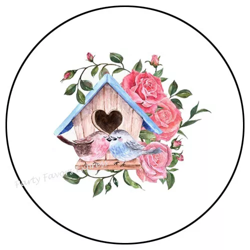 Kira Sticker With Love Birds Birdhouse Decorative Laptop, Phone ...