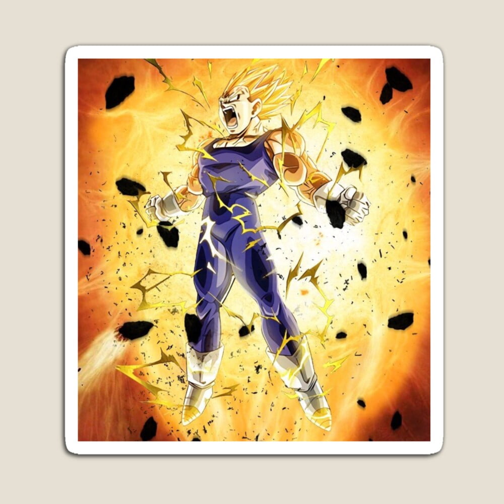 Kira Sticker With Majin Vegeta Final Explosion Decorative Laptop, Phone ...