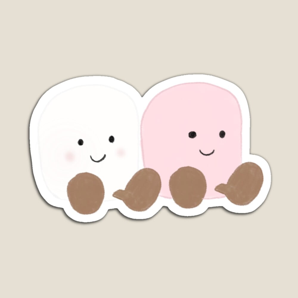 Kira Sticker With Marshmallow Duo Jellycat Decorative Laptop, Phone ...