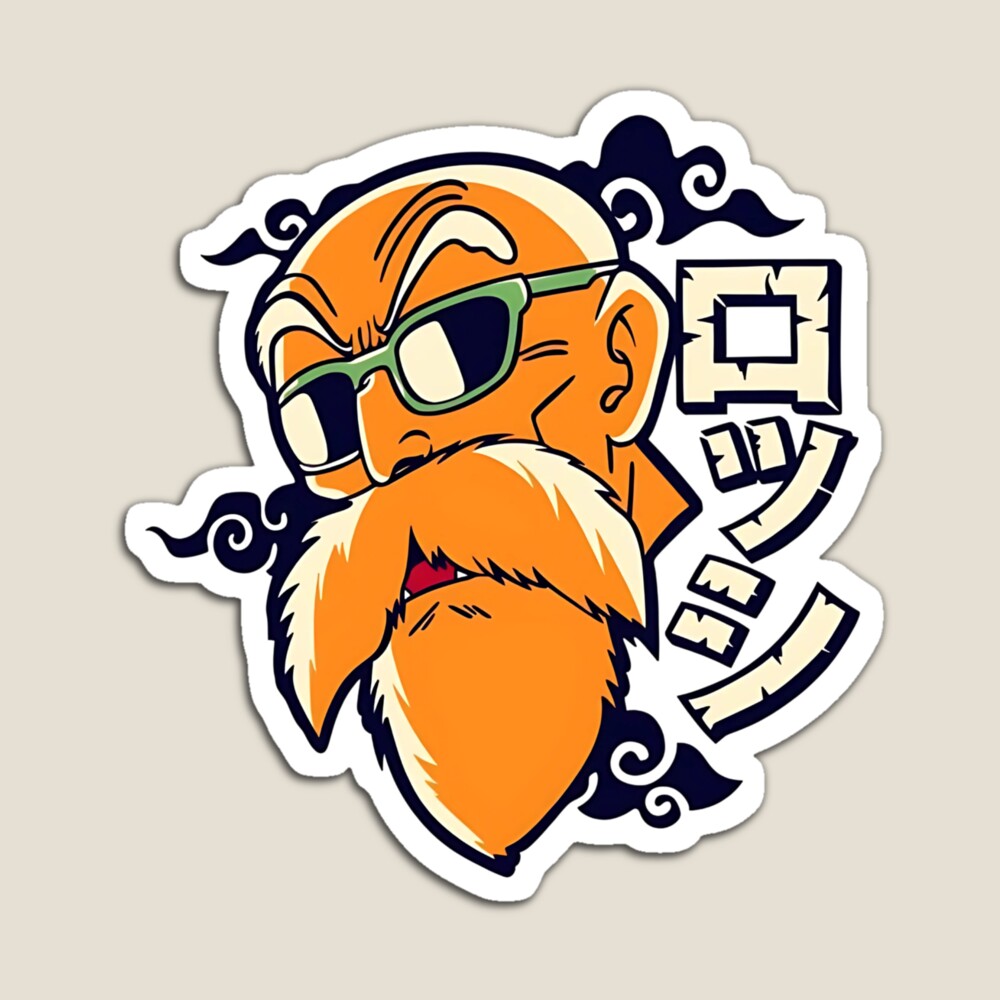 Kira Sticker With Master Roshi Decorative Laptop, Phone Stickers ...