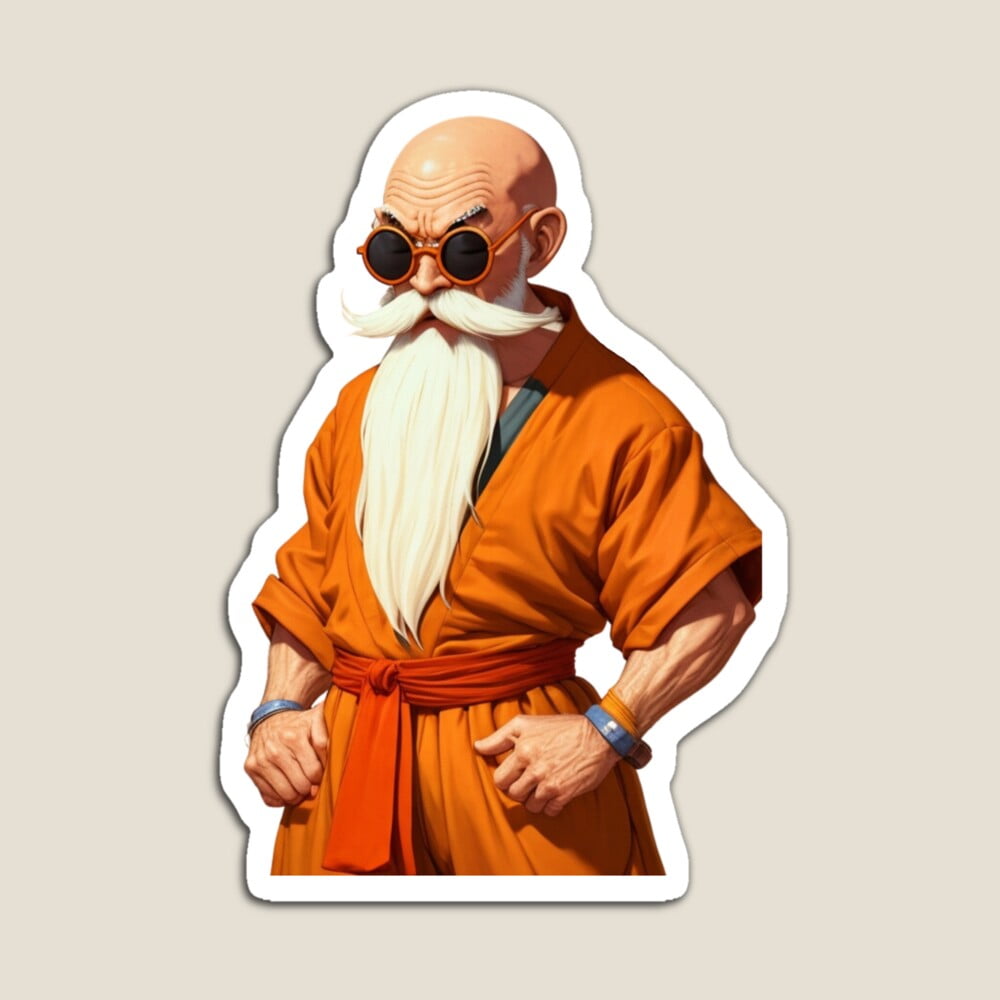 Kira Sticker With Master Roshi Dragonball Decorative Laptop, Phone ...