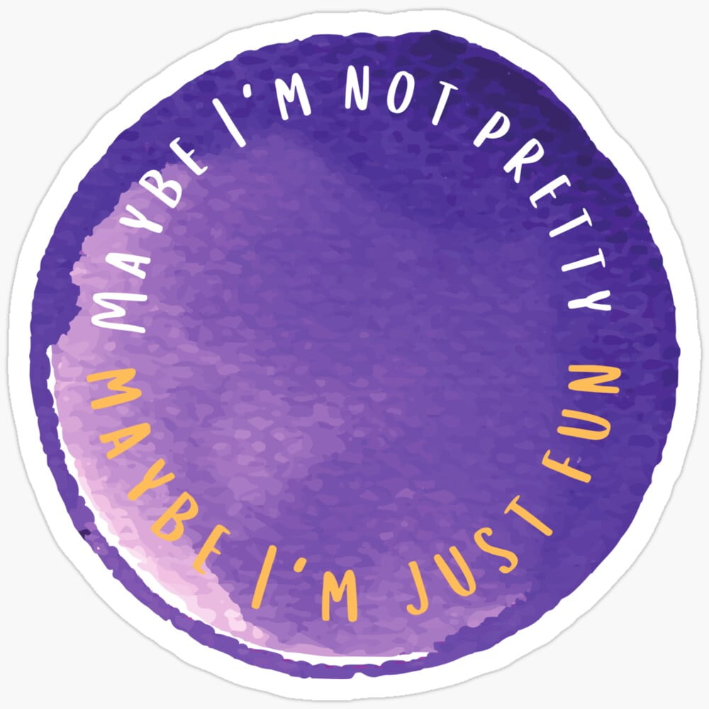 Kira Sticker With Maybe I'M Not Pretty Decorative Laptop, Phone ...