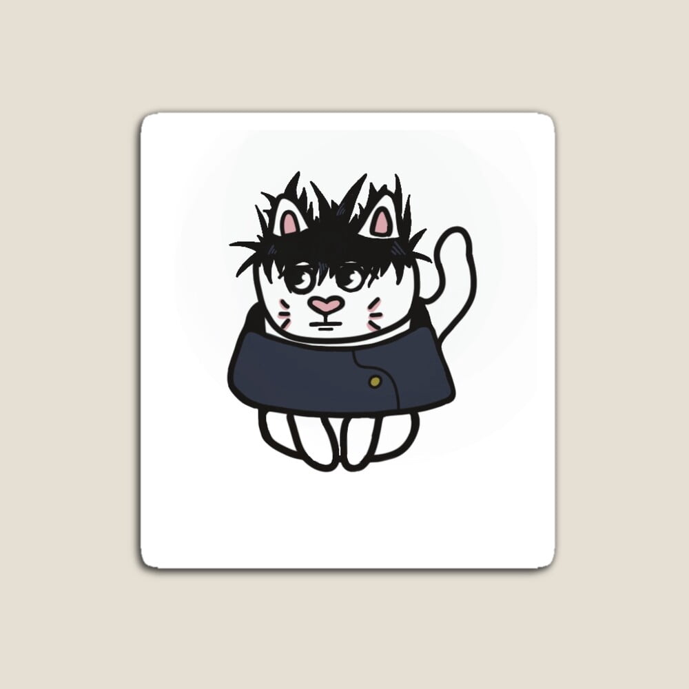 Kira Sticker With Megumi Cat Jjk Decorative Laptop, Phone Stickers ...