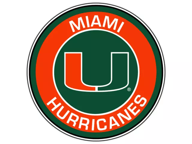 Kira Sticker With Miami Hurricanes Emblem Logo Decorative Laptop, Phone ...