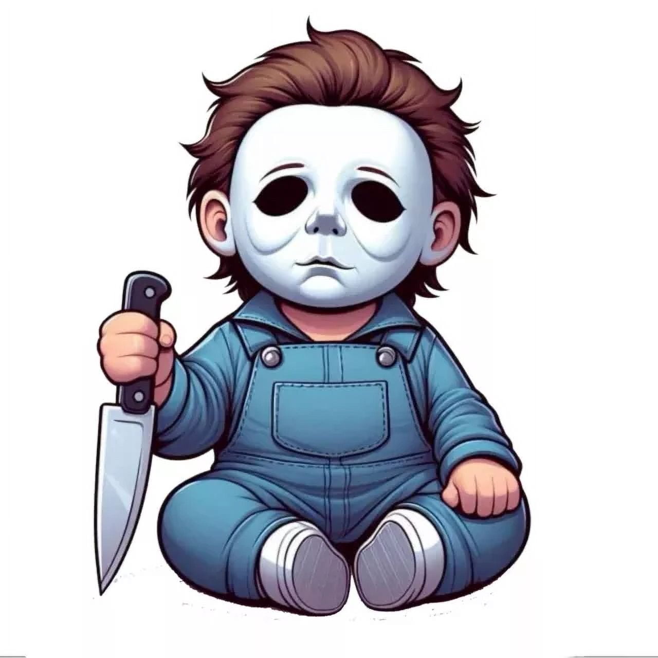 Kira Sticker With Michael Myers Baby Decorative Laptop, Phone Stickers ...