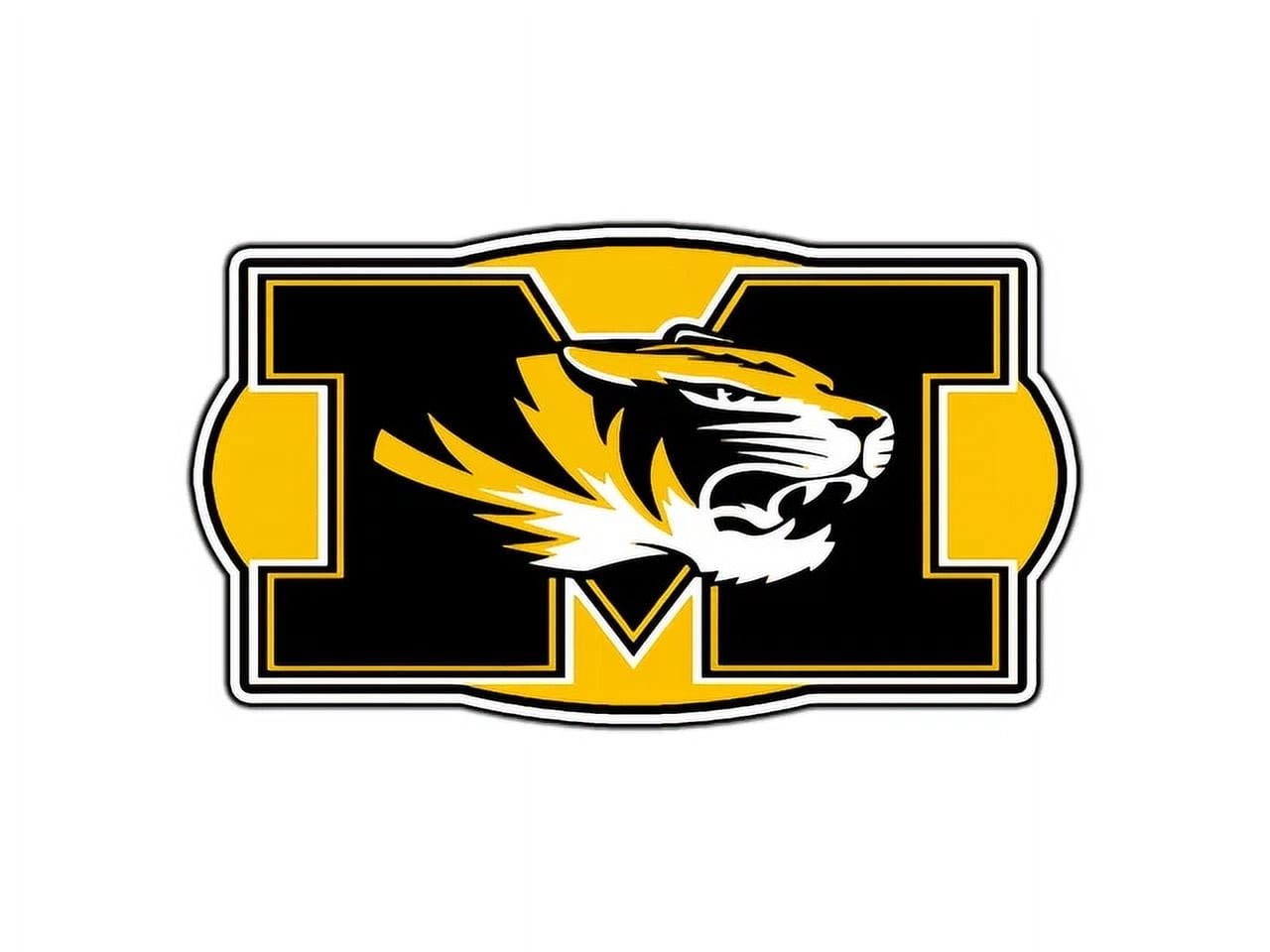 Kira Sticker With Missouri Tigers Monogram Logo #3 Decorative Laptop ...