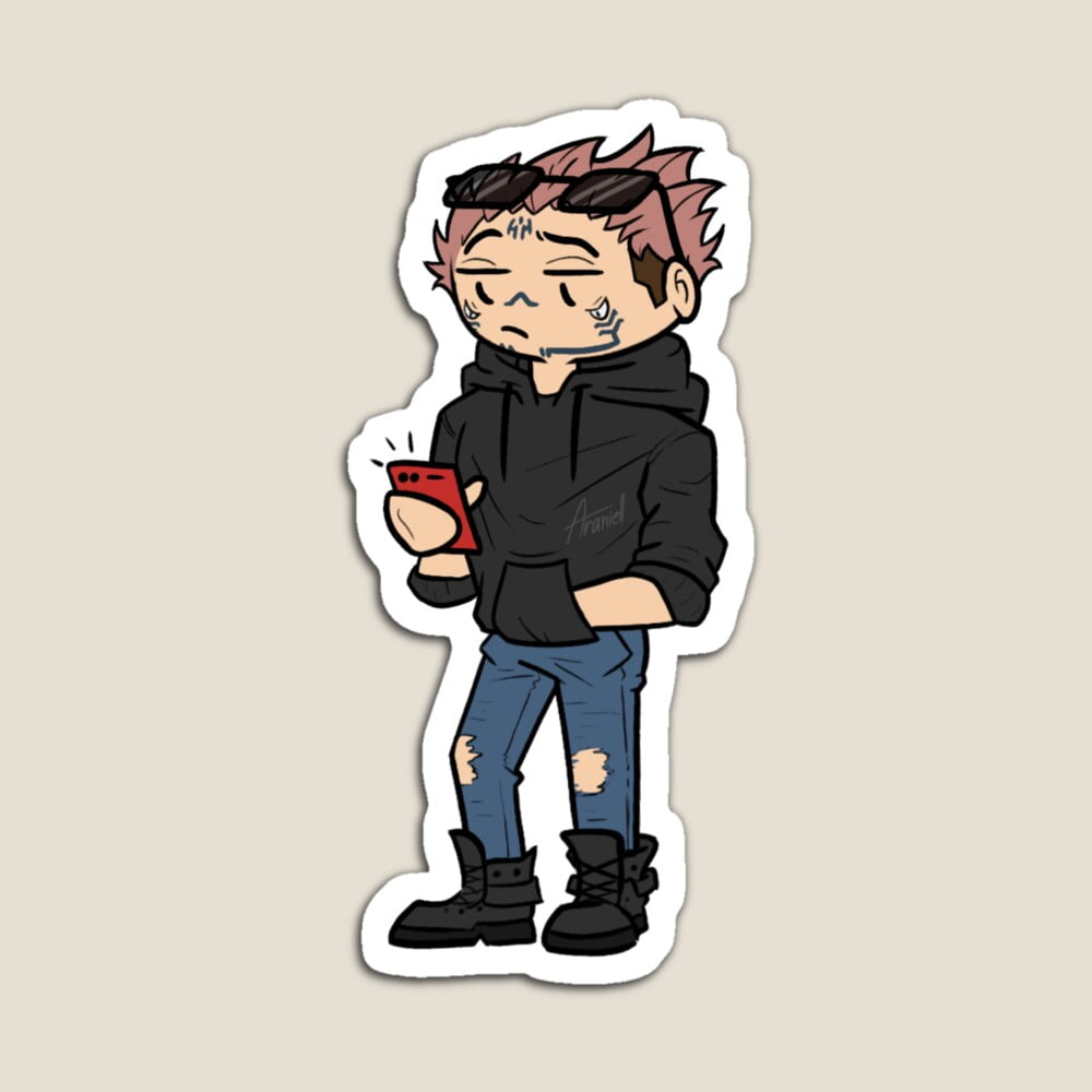 Kira Sticker With Modern Sukuna Decorative Laptop, Phone Stickers ...