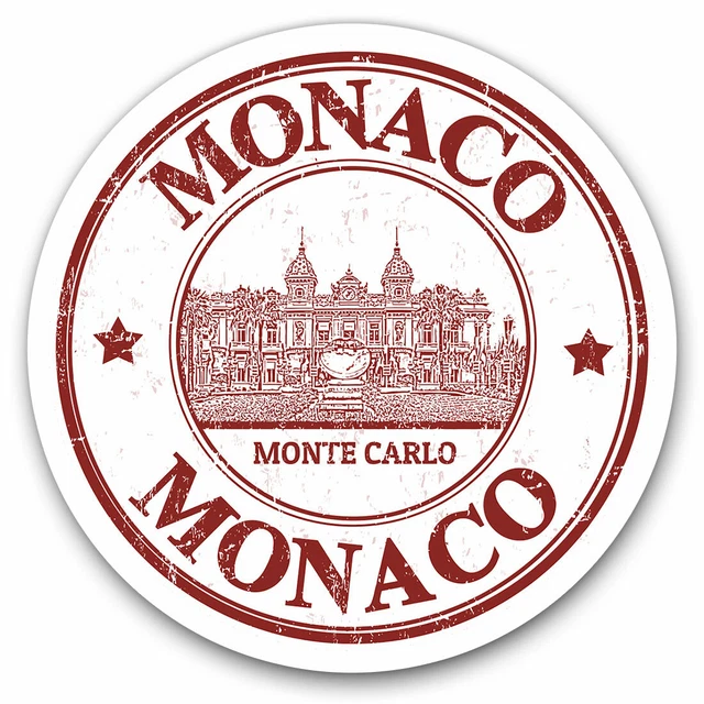 Kira Sticker With Monaco Monte Carlo Stamp Cool Gift Decorative Laptop ...