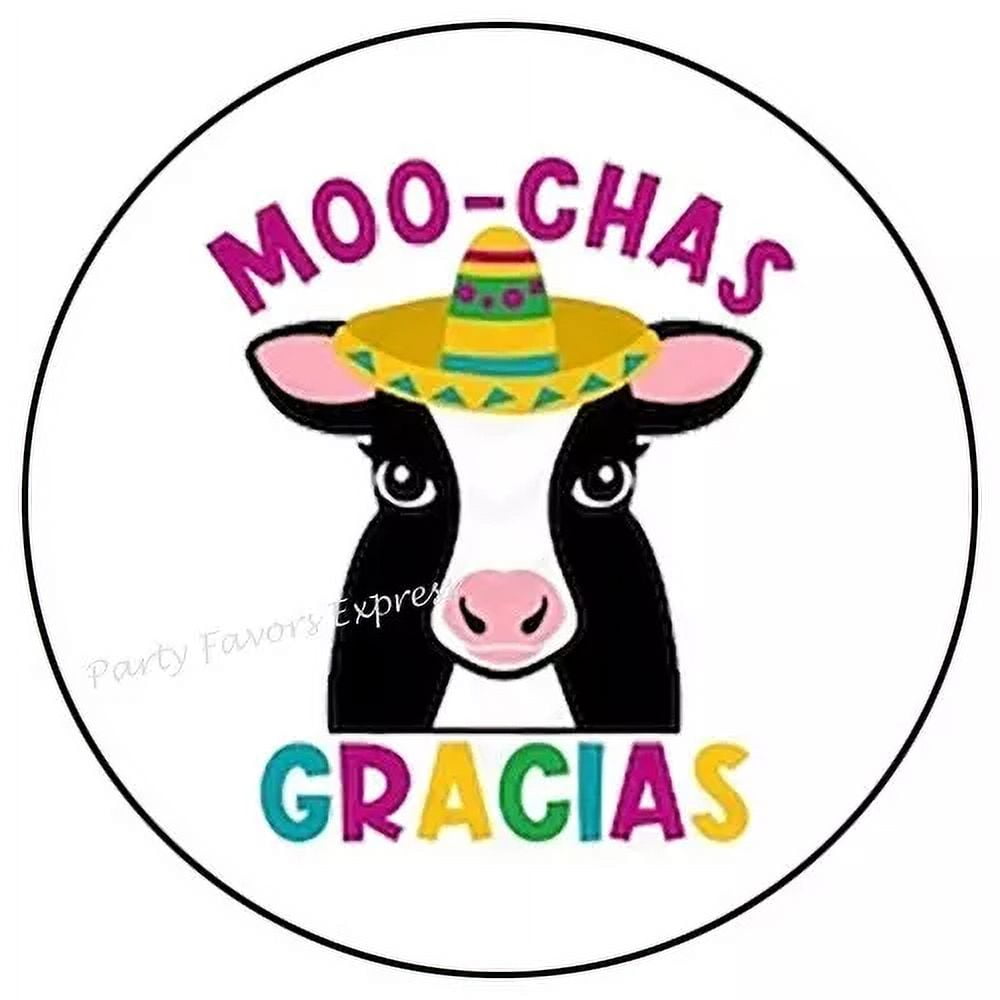 Kira Sticker With Moo Chas Muchas Gracias Cow Decorative Laptop, Phone ...