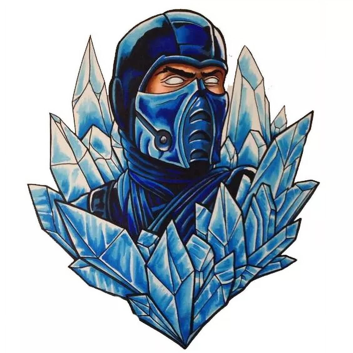 Kira Sticker With Mortal Kombat Sub Zero Ice Master Decorative Laptop, Phone Stickers ...
