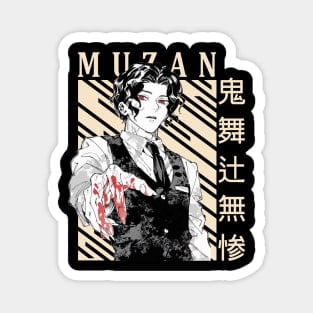 Kira Sticker With Muzan Kibutsuji - Demon Slayer Decorative Laptop ...