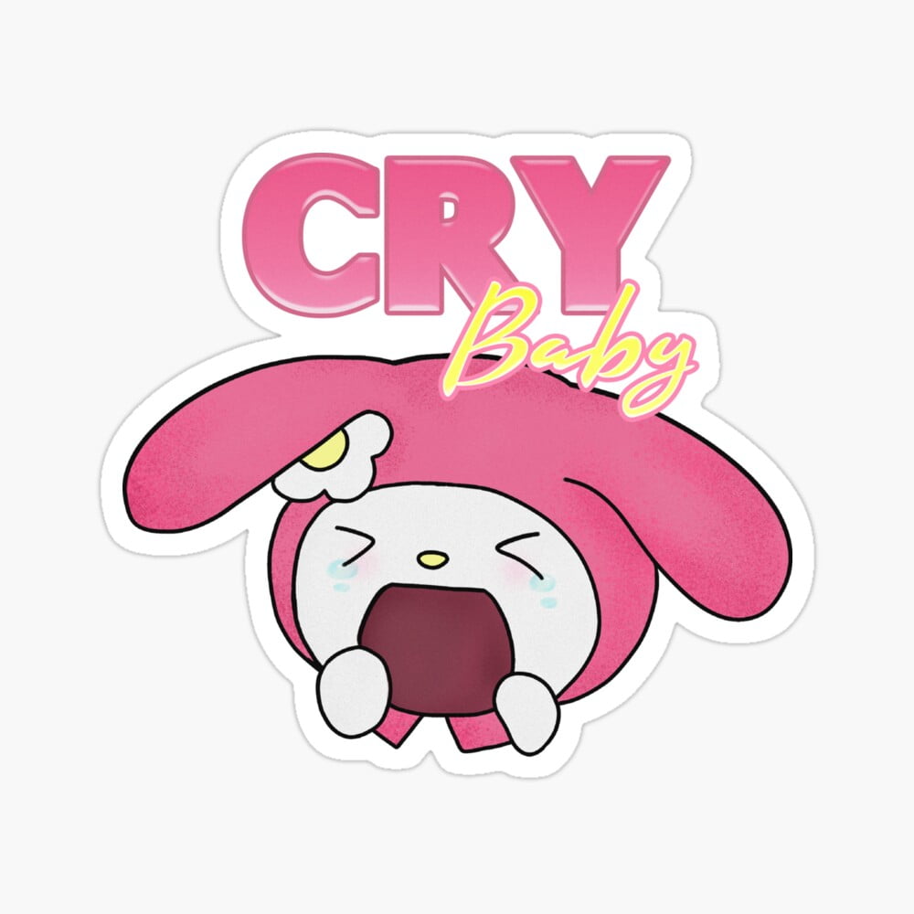 Kira Sticker With My Melody Cry Decorative Laptop, Phone Stickers ...
