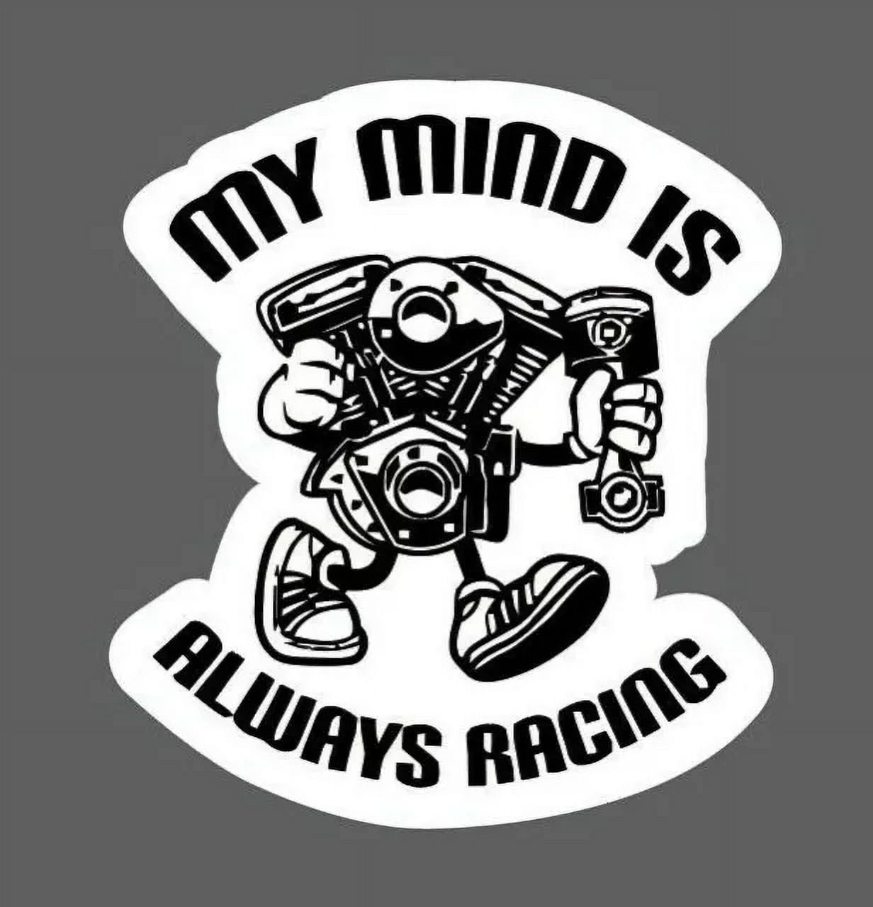 Kira Sticker With My Mind Is Always Racing Decorative Laptop, Phone ...
