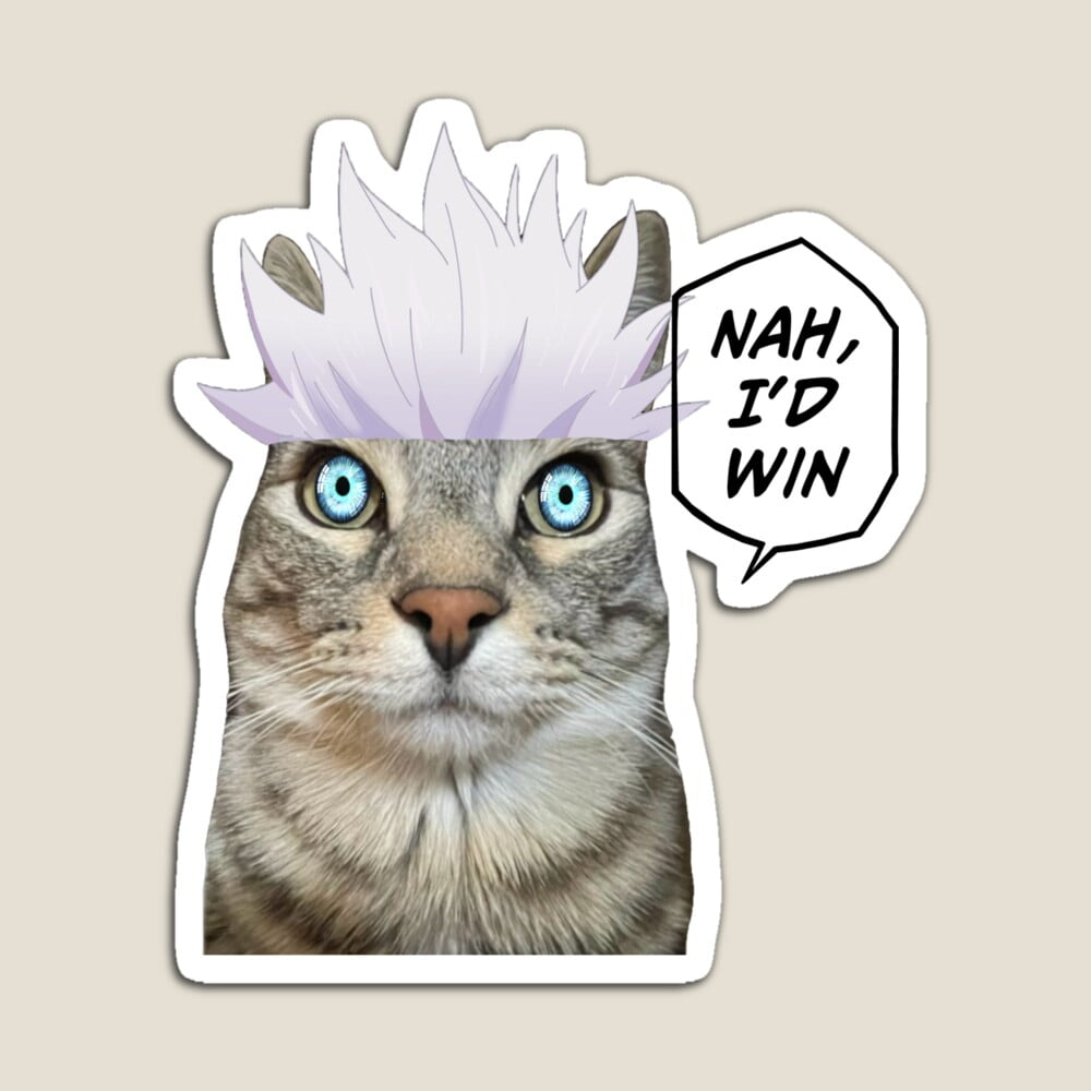 Kira Sticker With Nah, I'D Win Decorative Laptop, Phone Stickers ...