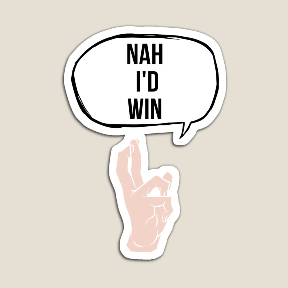 Kira Sticker With Nah Id Win Anime Decorative Laptop, Phone Stickers ...