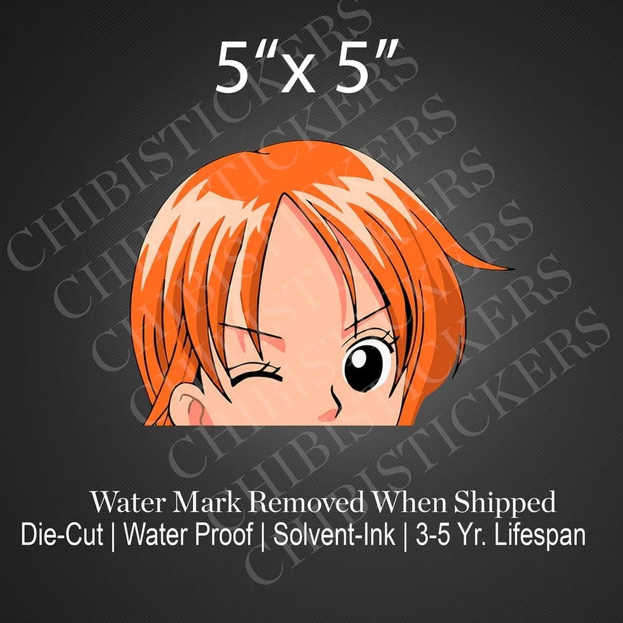 Kira Sticker With Nami One Piece Anime Kawaii Decal Decorative Laptop ...