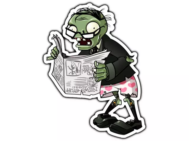 Kira Sticker With Newspaper Zombie Decorative Laptop, Phone Stickers ...