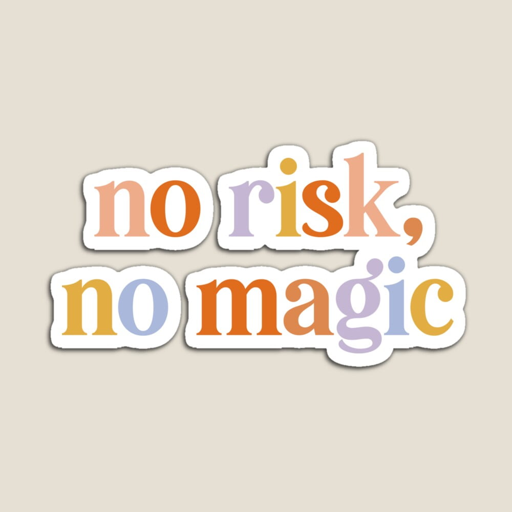 Kira Sticker With No Risk, No Magic Sticker Decorative Laptop, Phone ...