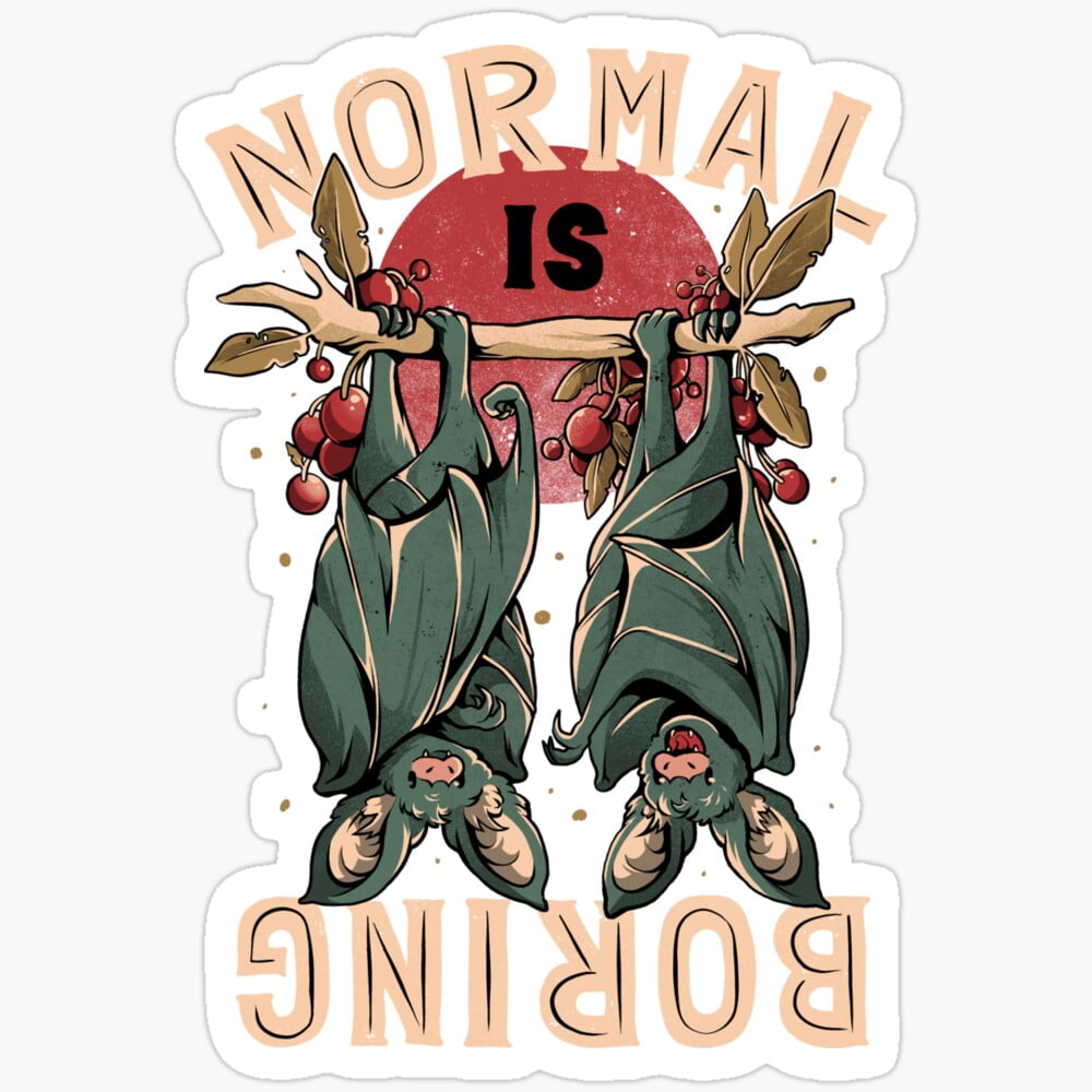 Kira Sticker With Normal Is Boring - Cute Animal Gift Decorative Laptop ...