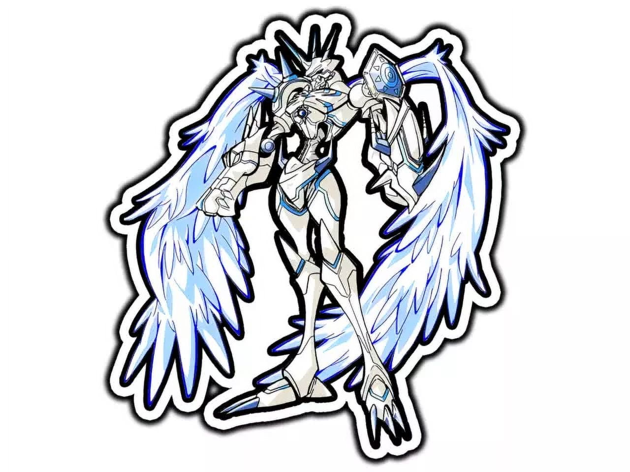 Kira Sticker With Omegamon Merciful Mode Decorative Laptop, Phone ...