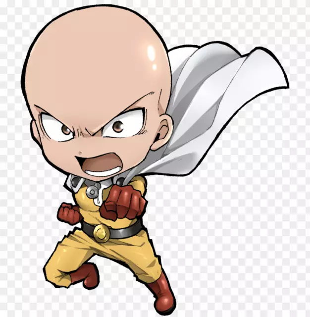 Kira Sticker With One Punch Man Chibi Decorative Laptop, Phone Stickers ...