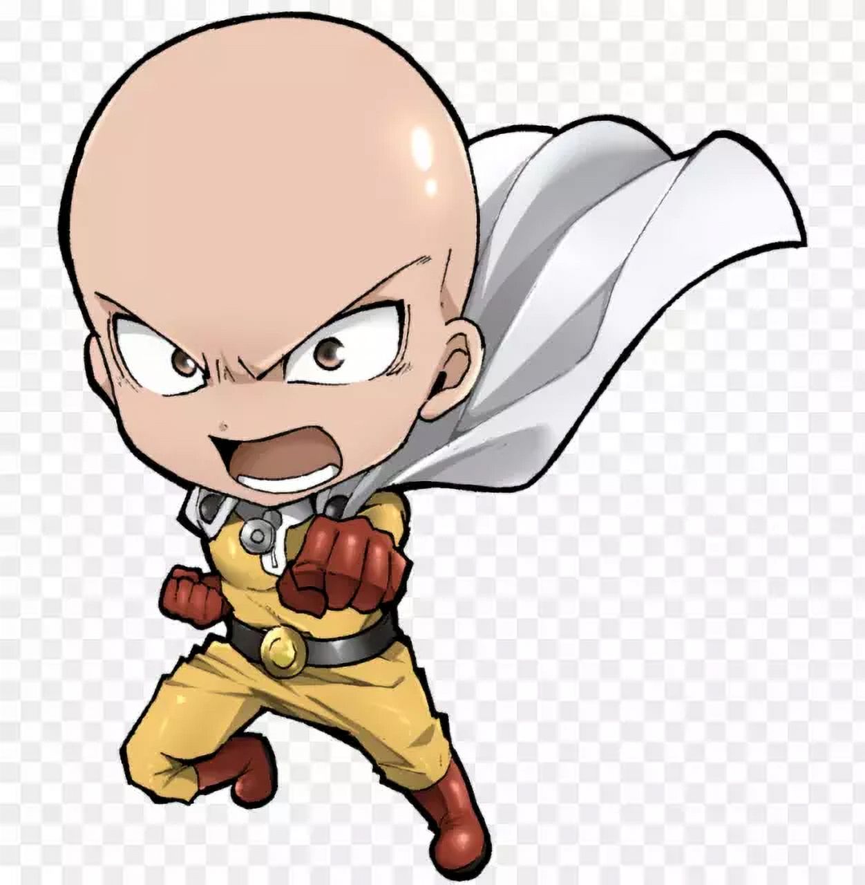 Kira Sticker With One Punch Man Chibi S Decorative Laptop, Phone ...