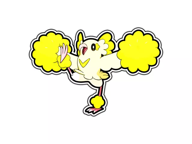 Kira Sticker With Oricorio Pom Pom Style Decorative Laptop, Phone ...