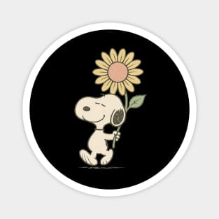 Kira Sticker With Peanuts Snoopy Pink Daisy Flower Decorative Laptop ...