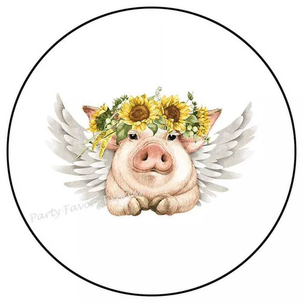 Kira Sticker With Pig With Wings Decorative Laptop, Phone Stickers ...