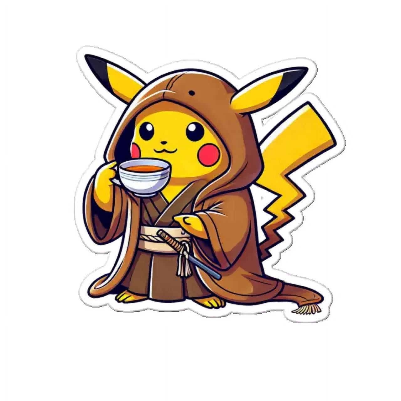 Kira Sticker With Pikachu Tea Pokemon Decorative Laptop, Phone Stickers ...