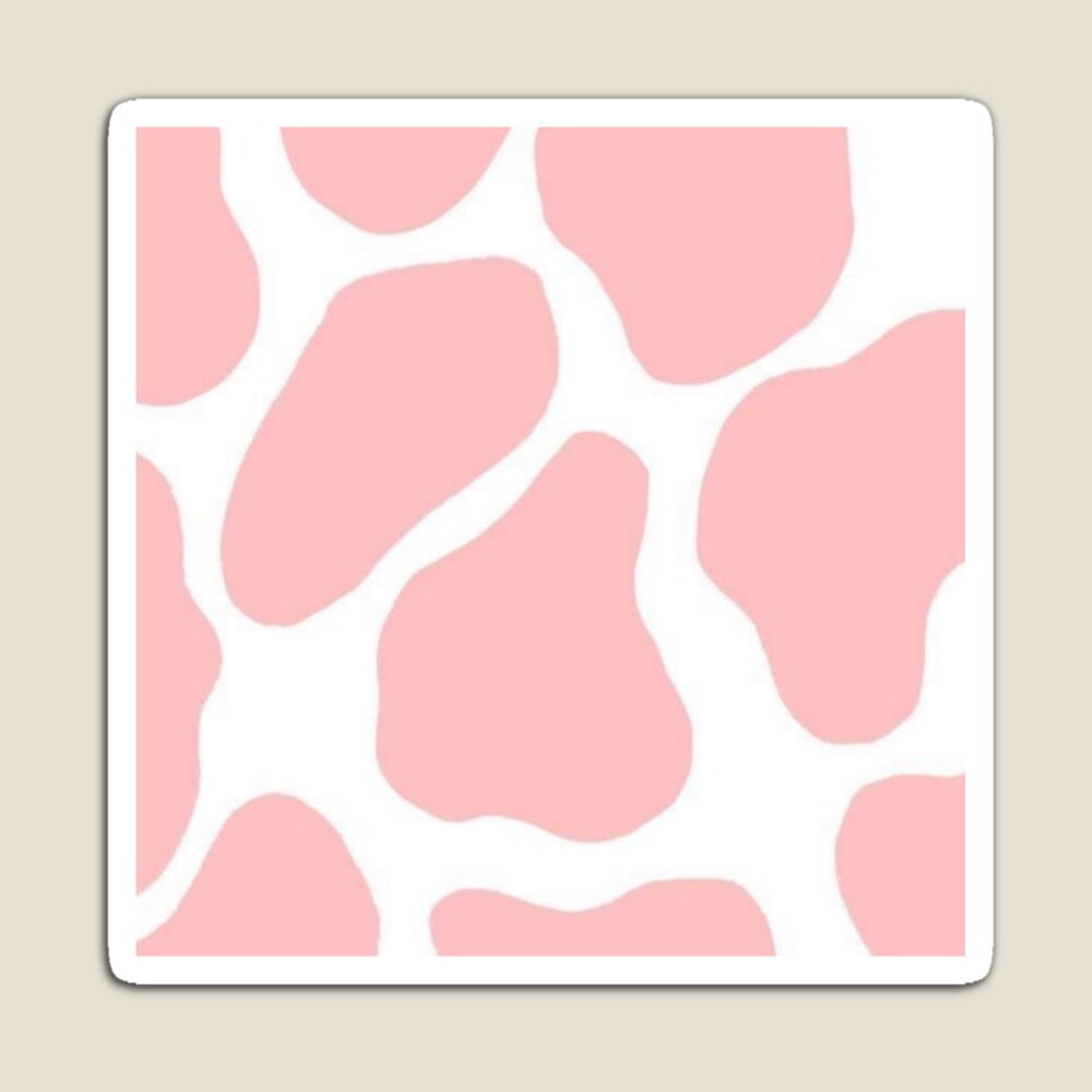 Kira Sticker With Pink Cow Print Decorative Laptop, Phone Stickers ...