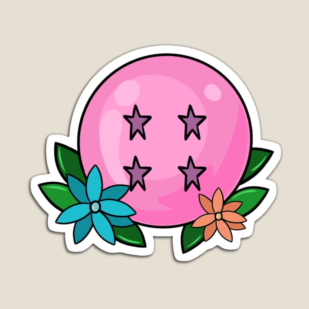 Kira Sticker With Pink Dragon Ball Decorative Laptop, Phone Stickers ...