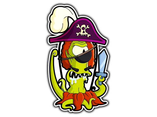 Kira Sticker With Pirate Kang Decorative Laptop, Phone Stickers ...