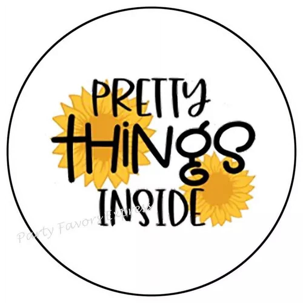 Kira Sticker With Pretty Things Inside Sunflower Decorative Laptop ...