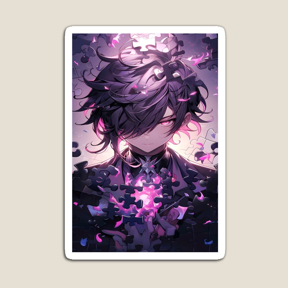 Kira Sticker With Puzzle Of Anime Decorative Laptop, Phone Stickers ...